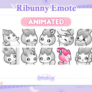 Animated Ribunny Run Emote for Twitch, Youtube, Discord Cute Palworld ...