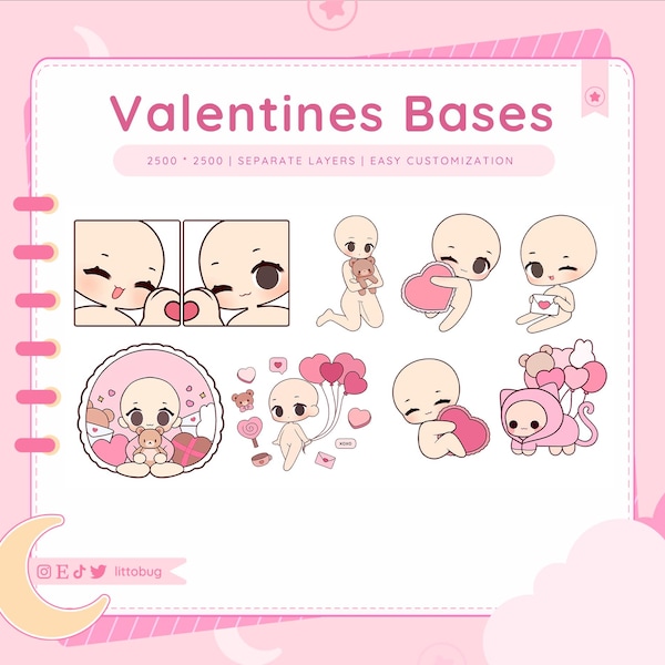 Vtuber Model Base Template - Etsy