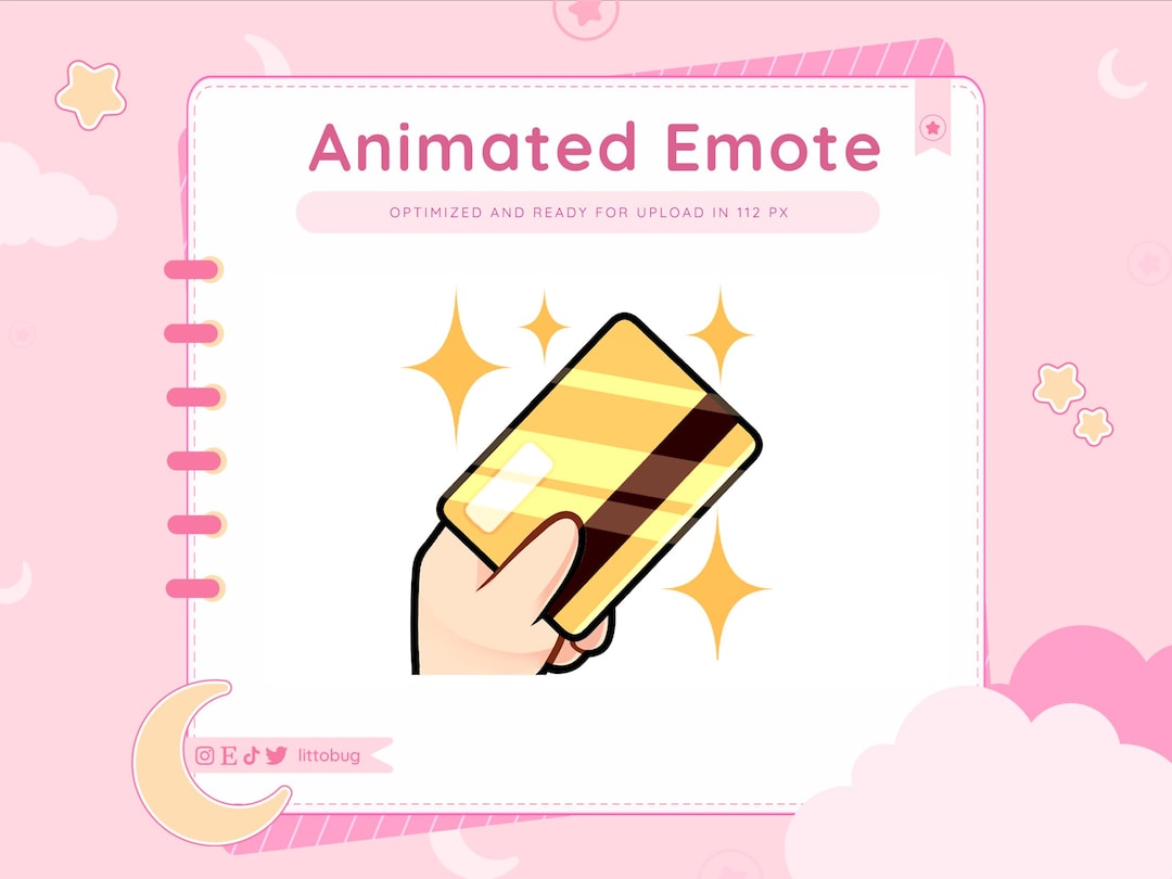 Animated Credit Card Swipe Emote (fair Skin) for Twitch, Youtube ...