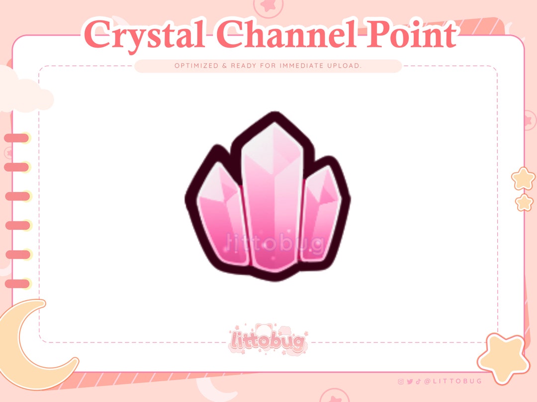 Crystal Channel Point Icon for Twitch Gem Emotes Affordable Stream ...