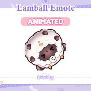 Lamball Animated Emote roll for Twitch, Youtube, Discord Cute Palworld ...