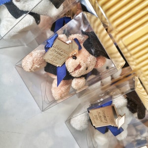 Personalized Graduation Teddy Bear Keychain Favors, College Graduation ...