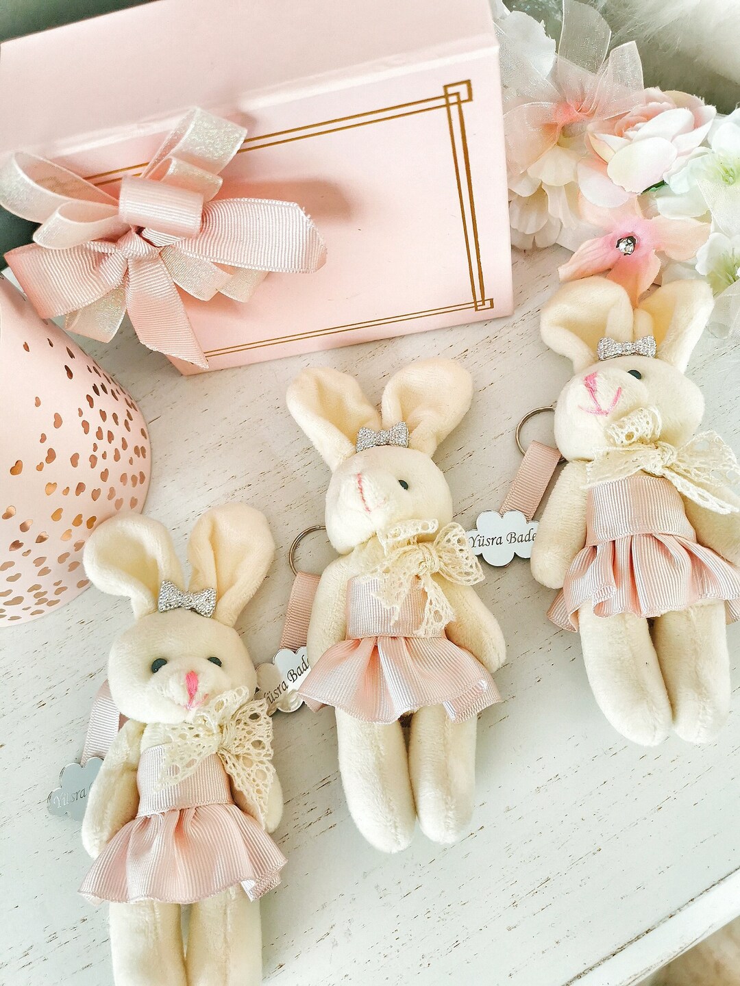 Custom Bunny Plush Keychain Personalized Plush Gift Birthday - Etsy