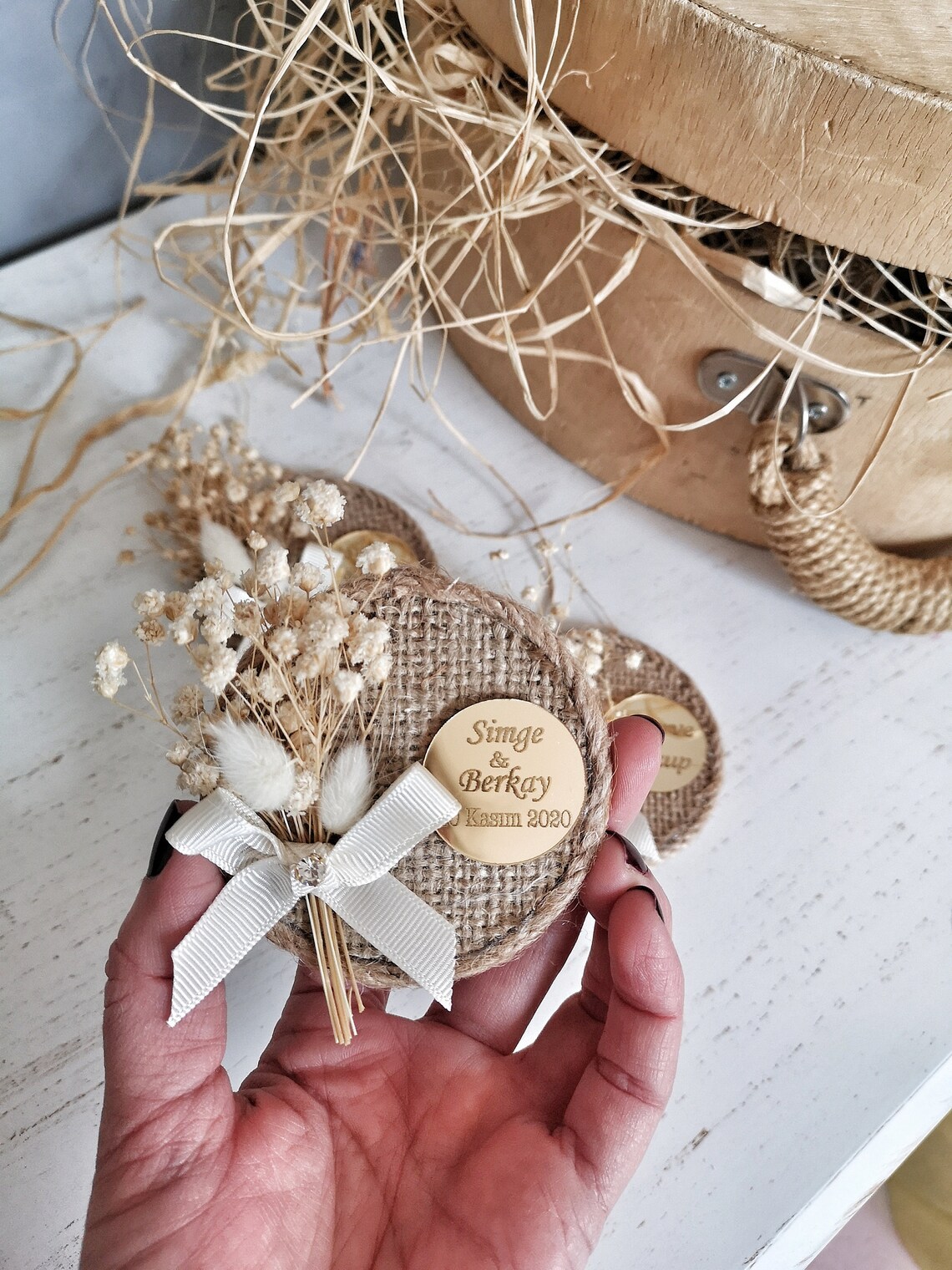Personalized Floral Wedding Magnet Gift Bridesmaid Favor - Etsy