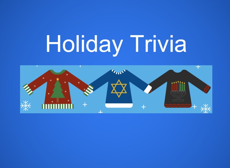 Holiday Trivia Slides - Etsy
