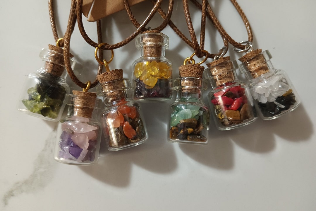 Mini Magic Crystal Jar Necklace - Etsy