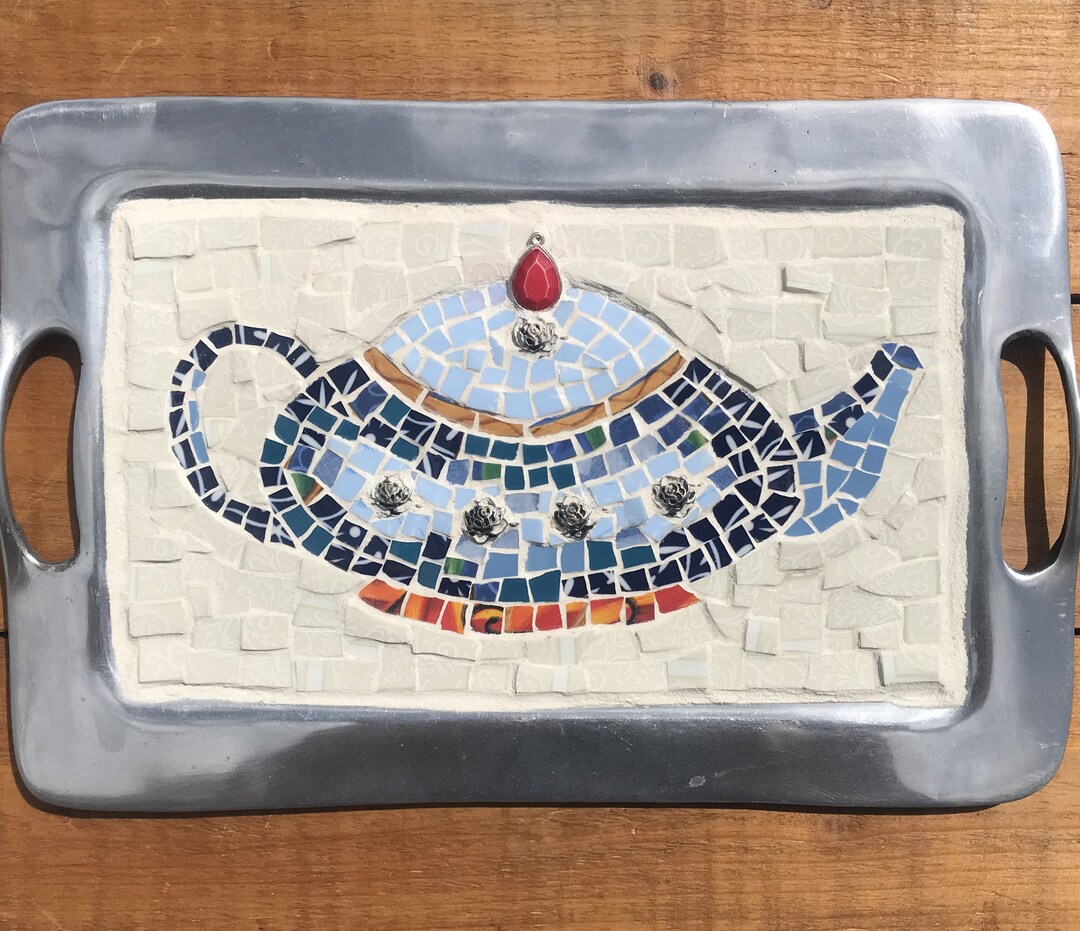 Tea for Two Mosaics Tea Tray - Etsy
