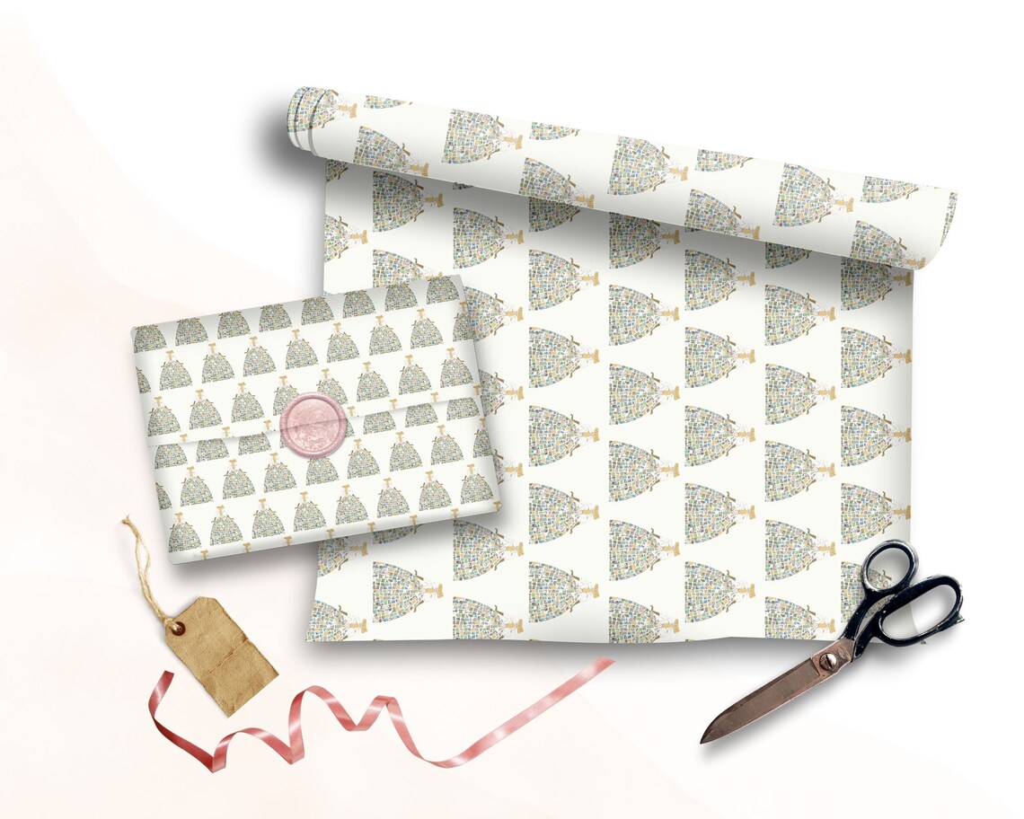 Digital Printable Gift Wrapping Paper - Afternoon Tea - Etsy