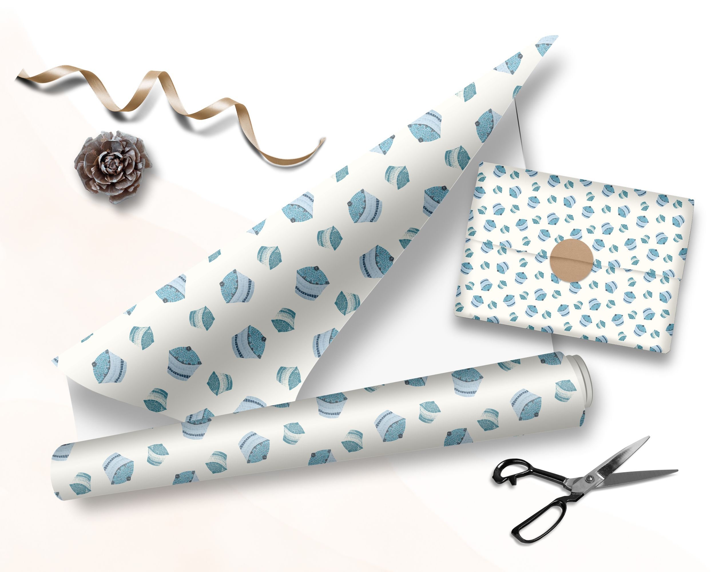 Digital Printable Gift Wrapping Paper - Afternoon Tea - Etsy
