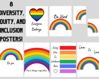 Diversity Equity and Inclusion Posters - Etsy