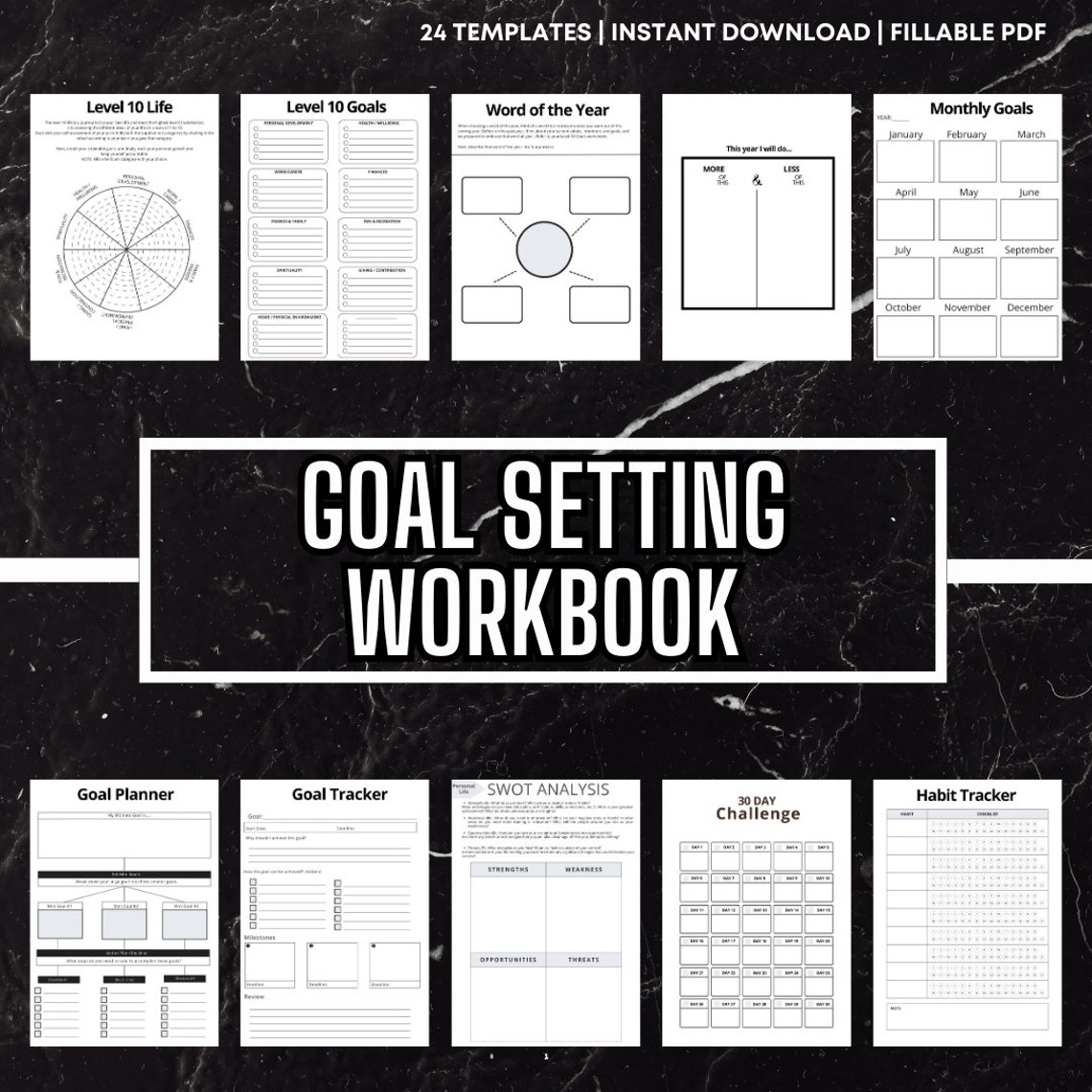 Goal Setting Workbook - Etsy