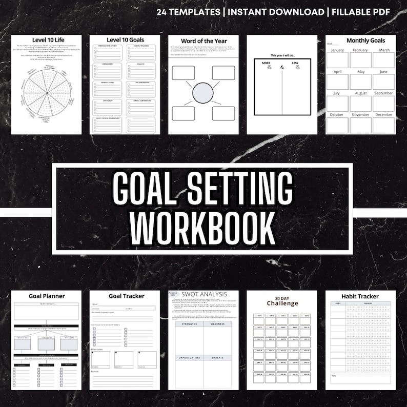 Goal Setting Workbook - Etsy