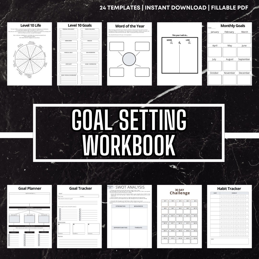 Goal Setting Workbook - Etsy