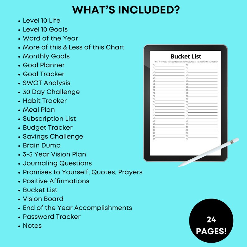 Goal Setting Workbook - Etsy