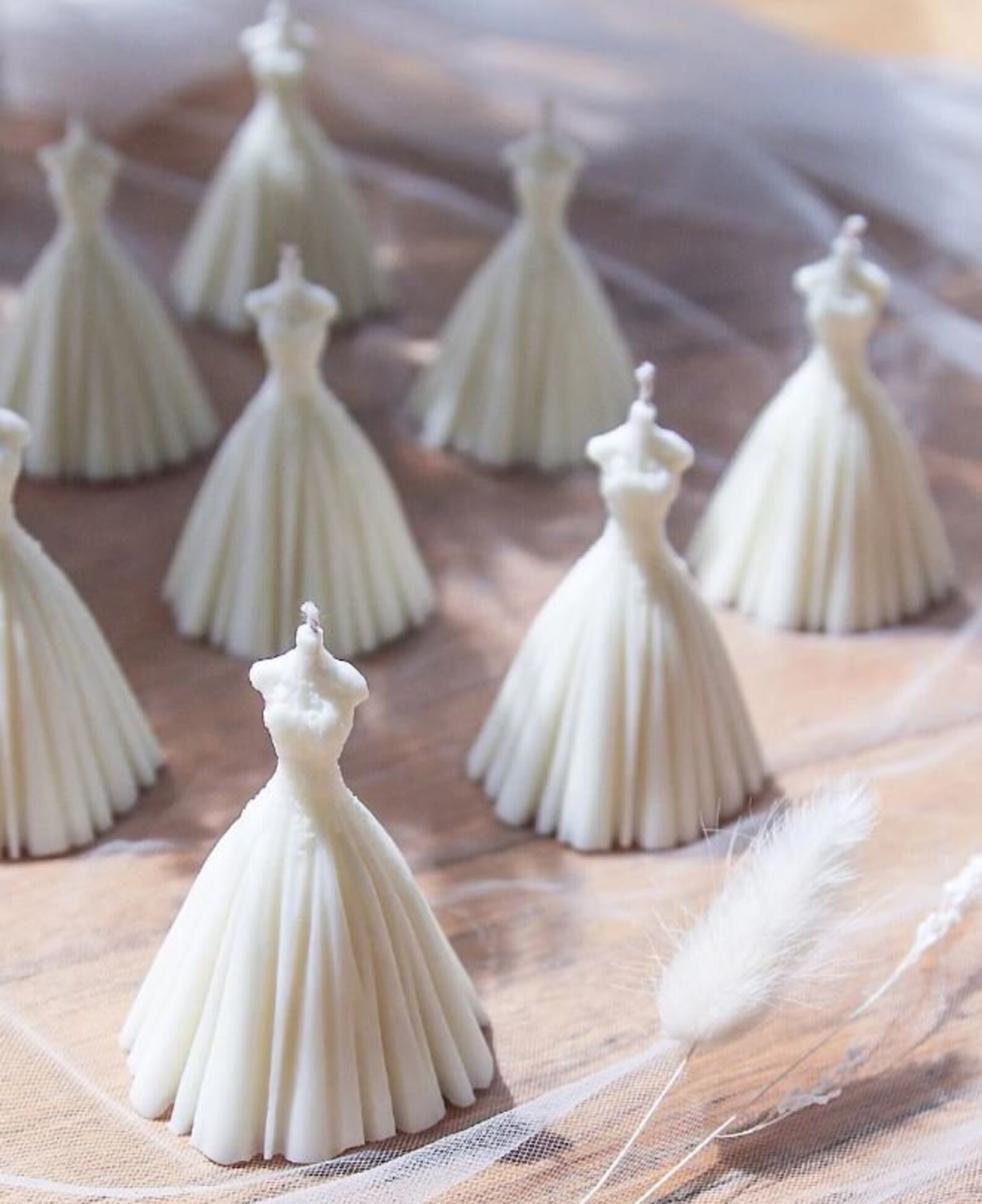 Wedding Dress Candle Bride Candle Wedding Decor Party Favor Wedding ...