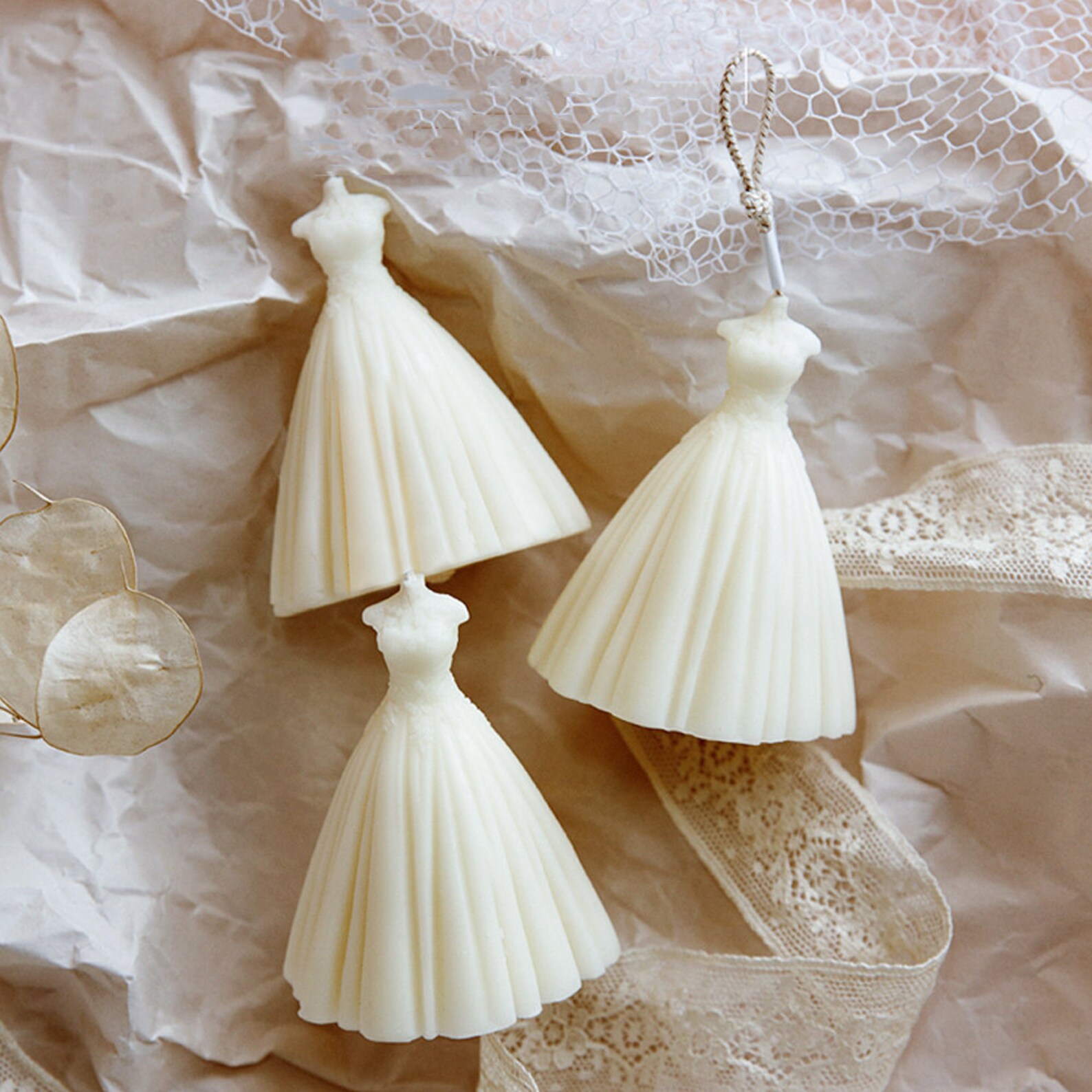 Wedding Dress Candle Bride Candle Wedding Decor Party - Etsy Canada