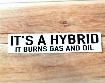 Hybrid Car Decal - Etsy