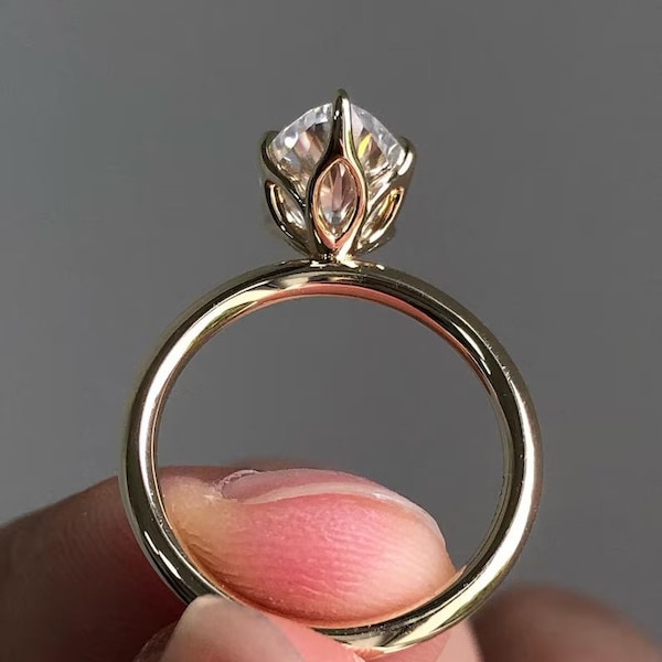 Tulip Setting Ring - Etsy