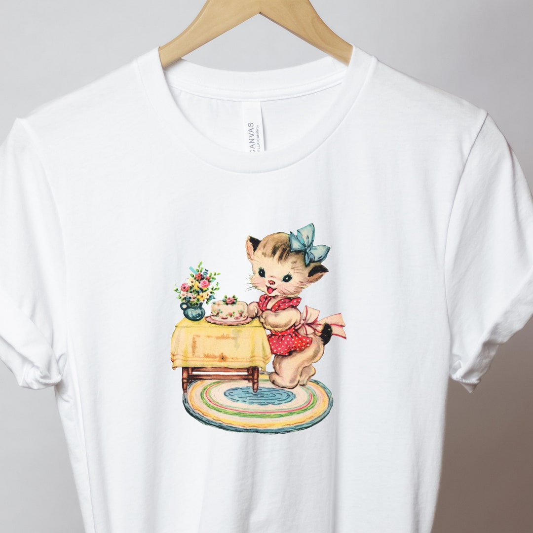 Vintage Kittens Shirt Retro Cats Unisex T Cute Vintage - Etsy
