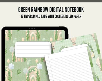 Digital Notebook Template Black - Etsy