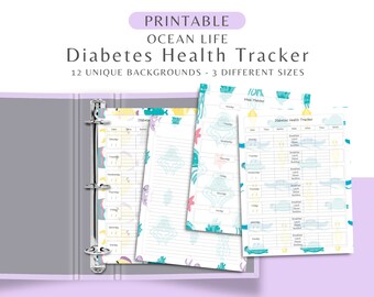 Printable Blood Sugar Tracker and Meal Log Glucose and Food - Etsy