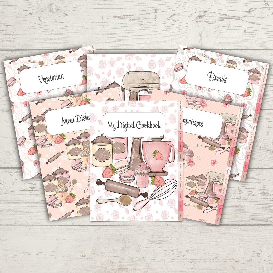 Digital Cookbook for Goodnotes Digital Recipe Book With - Etsy