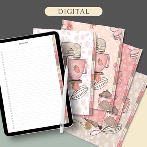 Digital Cookbook for Goodnotes, Digital Recipe Book With Recipe Cards ...