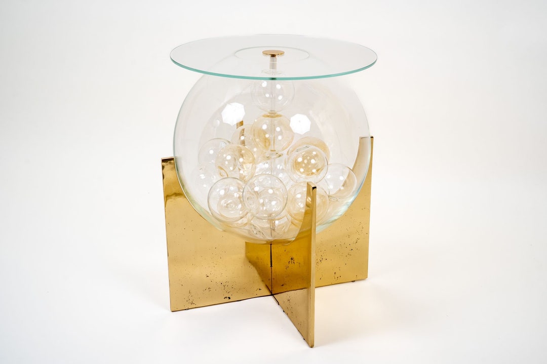 Murano End Table Brass - Etsy