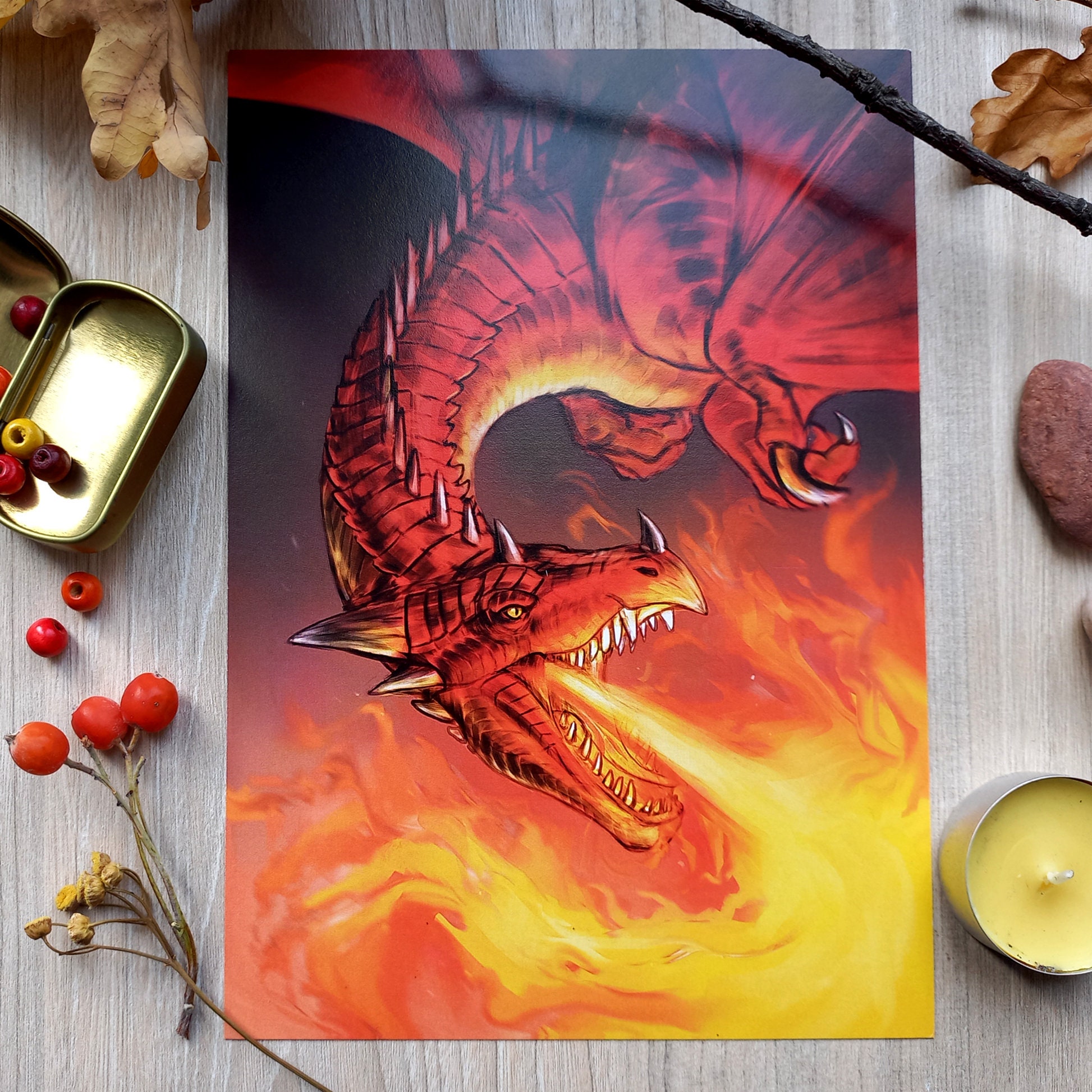 Flying Fire Breathing Dragon Drawings