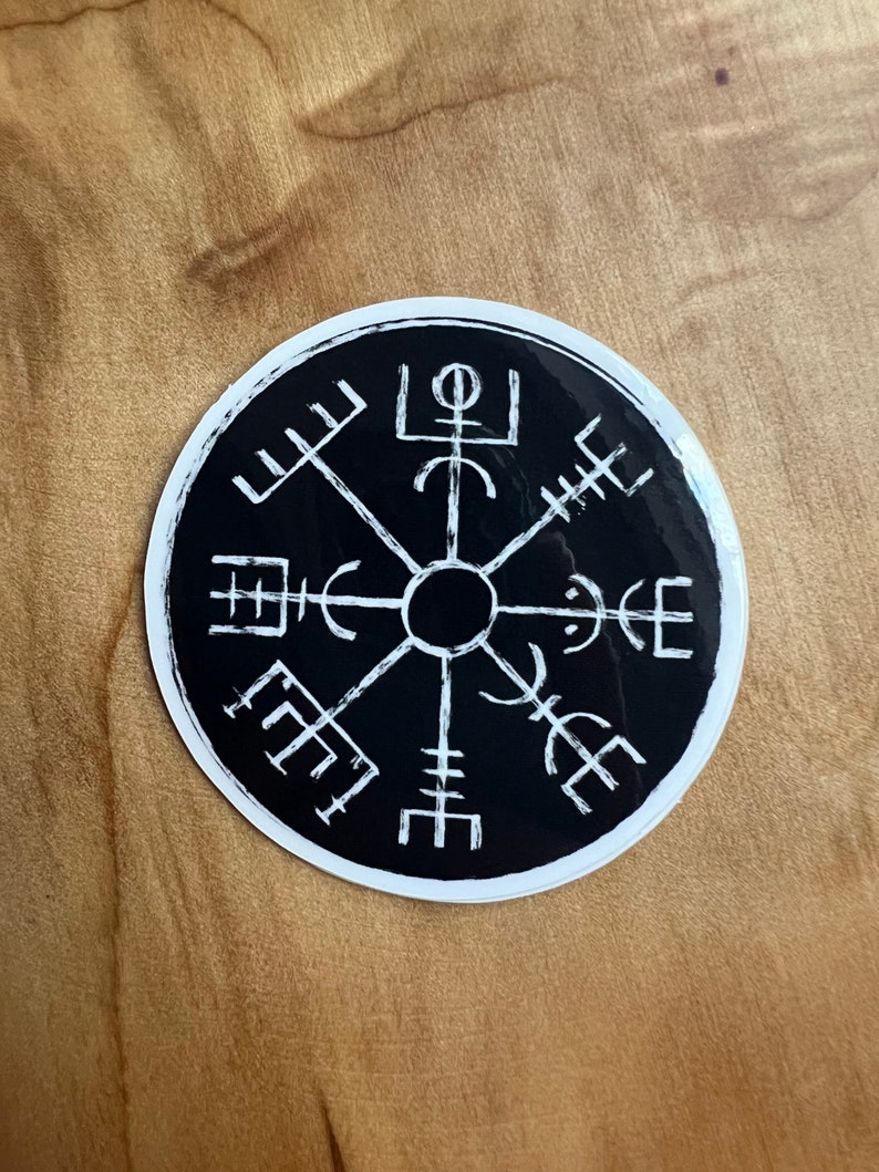 Vegvisir Vinyl Sticker | Nordic Compass Decal | Laptop | Water Bottle ...