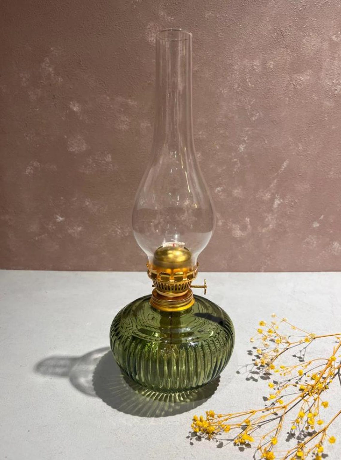 Vintage Design Kerosene Oil Lamp | Rustic Home Decor | Handmade | Eco ...