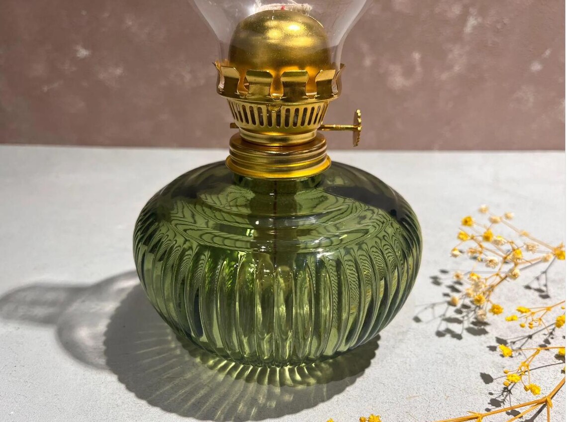 Vintage Design Kerosene Oil Lamp | Rustic Home Decor | Handmade | Eco ...