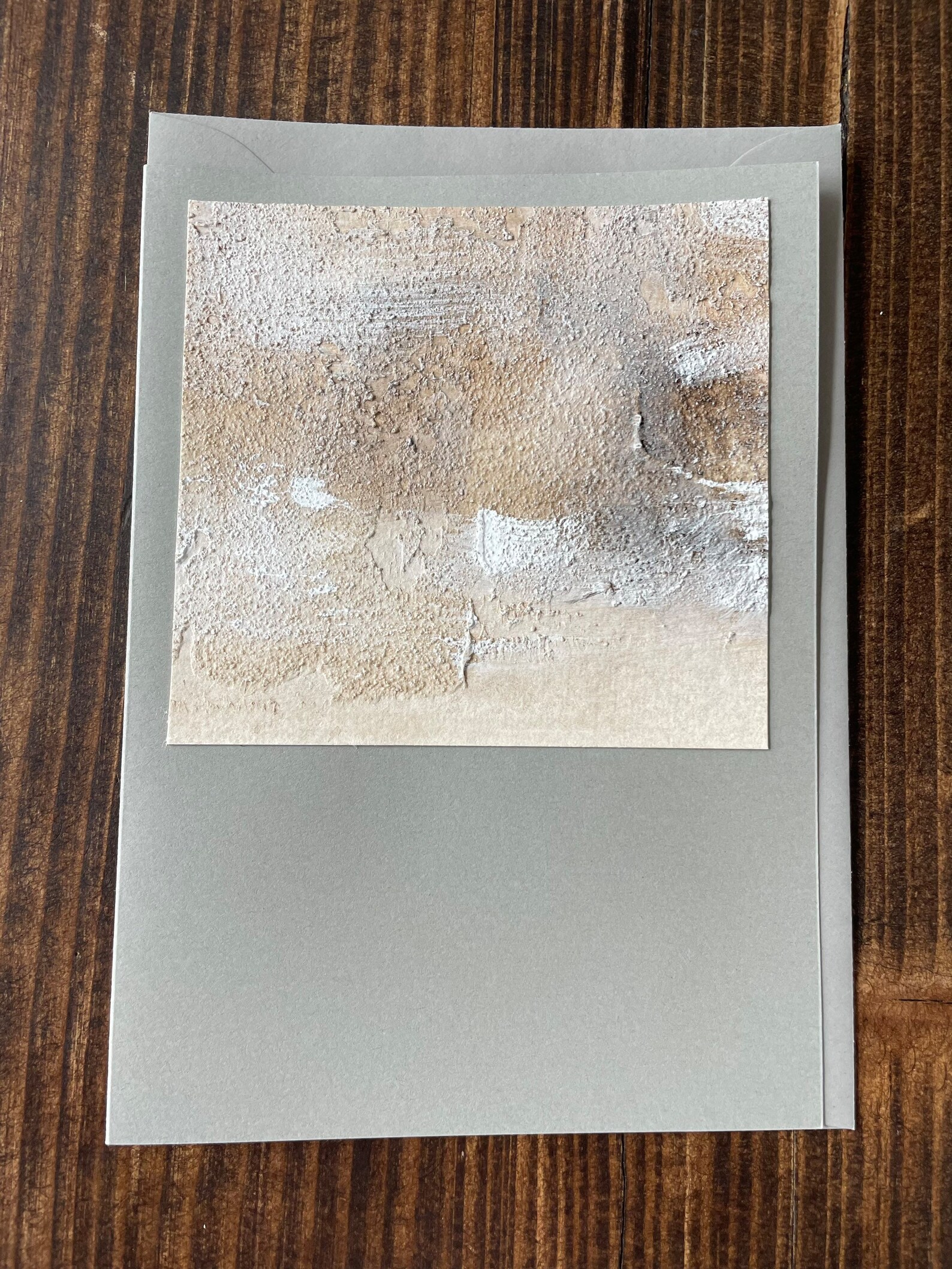 Set of 4 Greeting Cards With Envelopes, Abstract Neutral Motif - Etsy