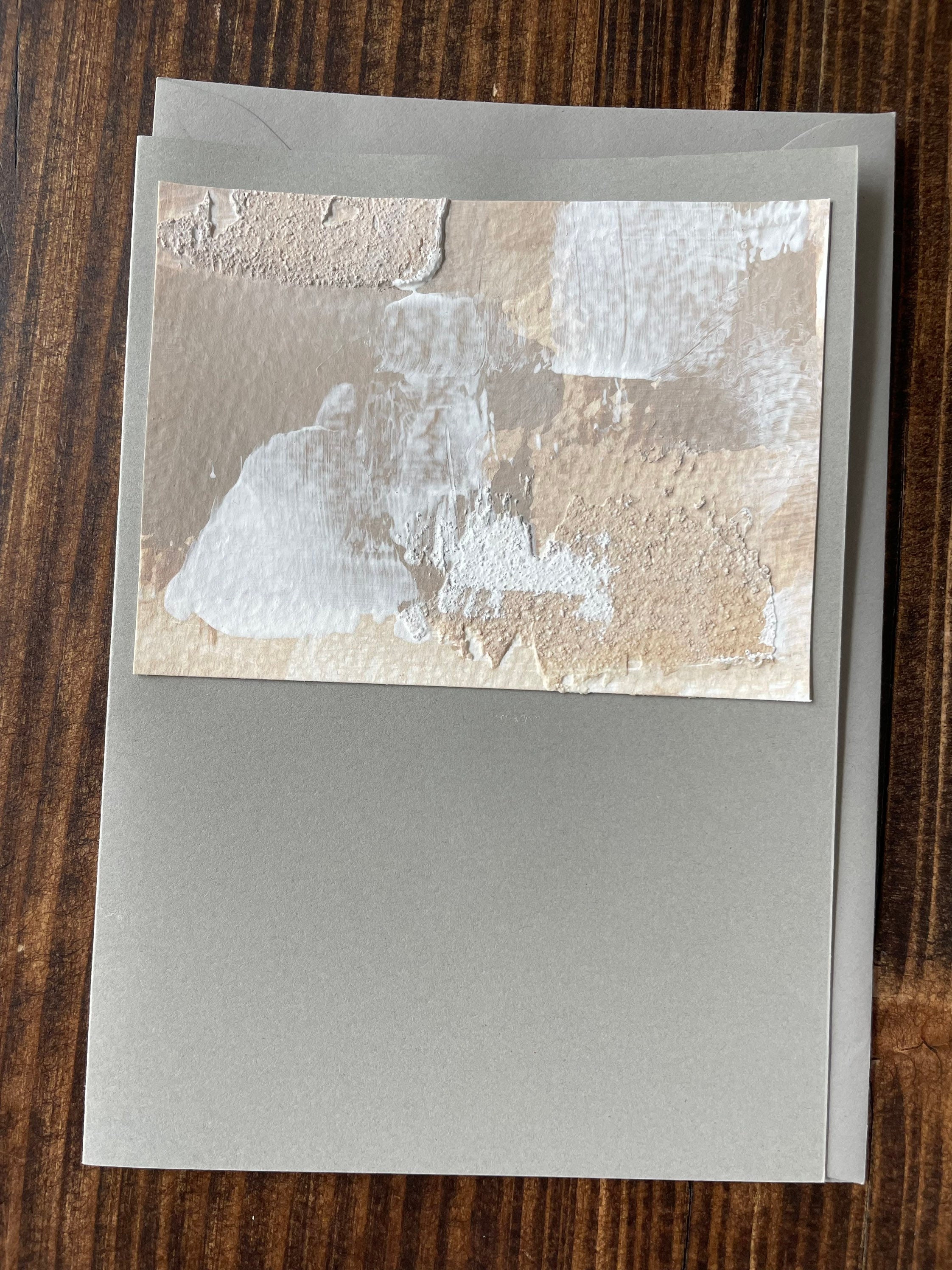 Set of 4 Greeting Cards With Envelopes, Abstract Neutral Motif - Etsy