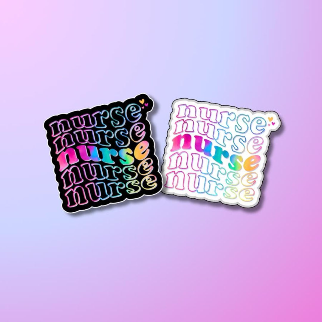 Cute Nurse Sticker Nurse Life Gift Decal for Water Bottle, Laptop ...