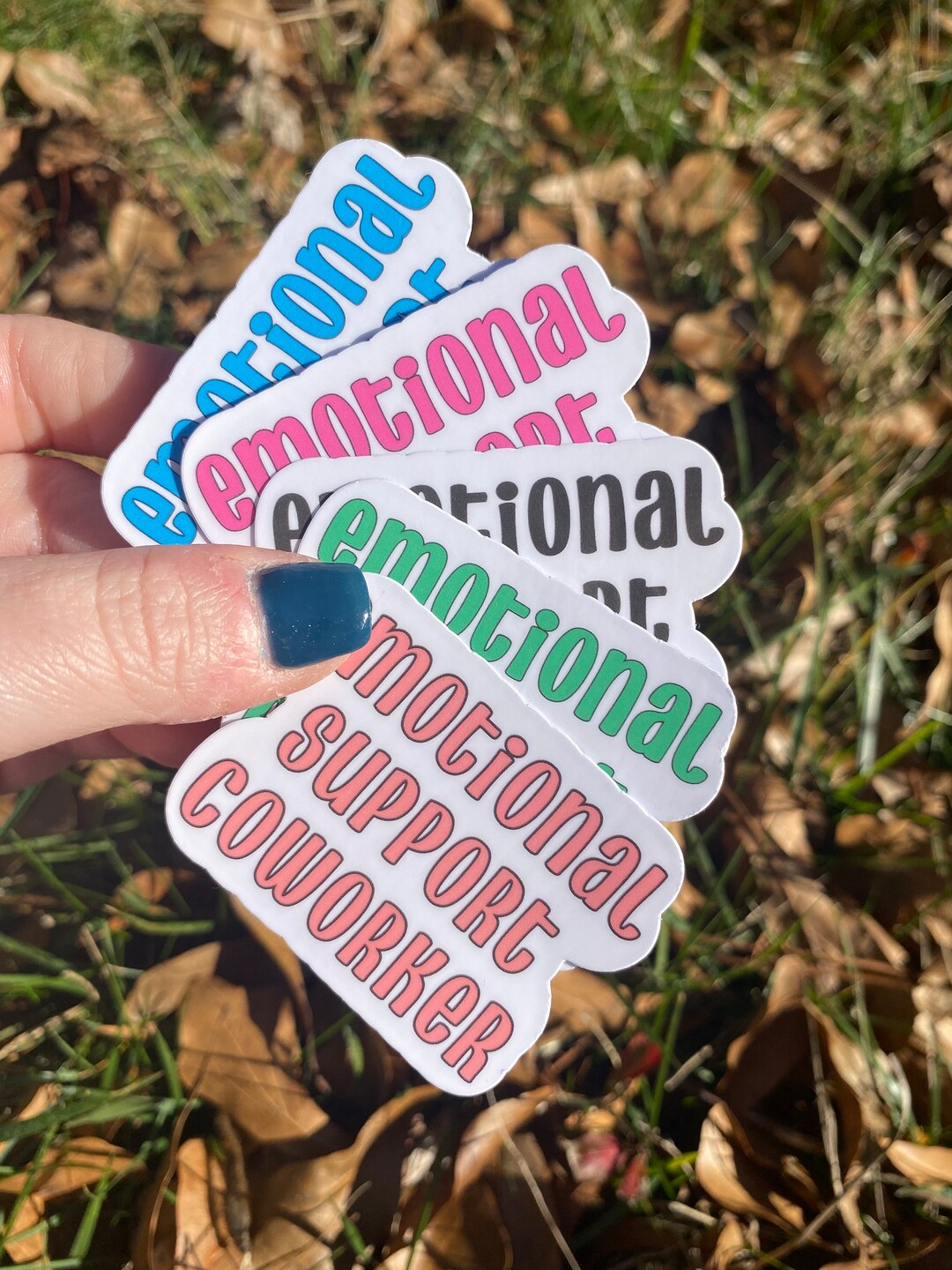 Emotional Support Coworker Vinyl Sticker Gift for Coworker Funny Gift ...