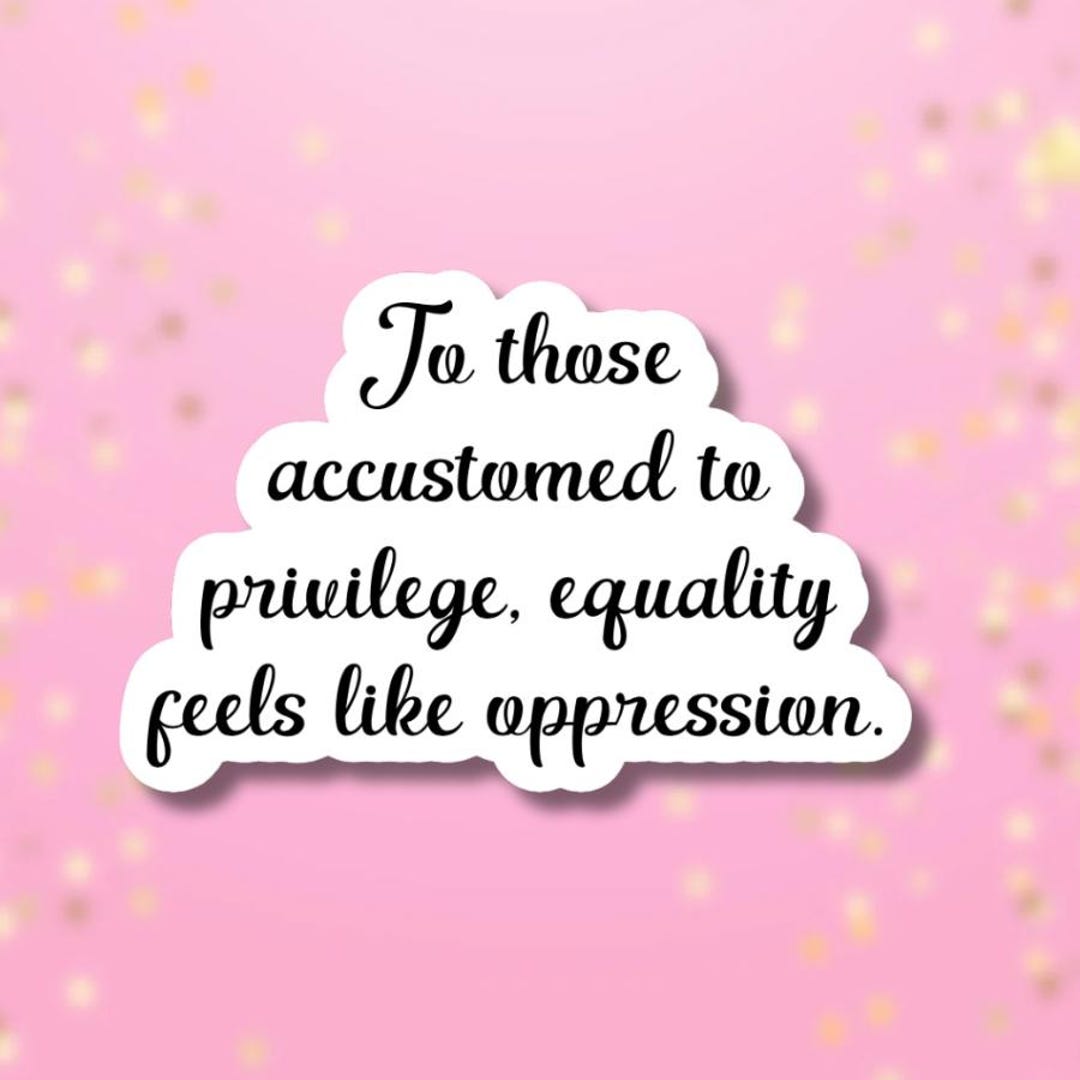 Equality Quote Sticker | DEI Stickers | Sticker for Water Bottle ...