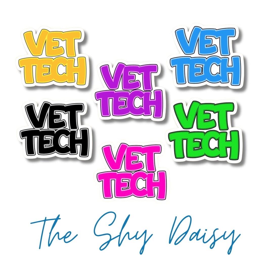 Vet Med Sticker Vet Tech Stickers Decal for Water Bottle, Laptop ...