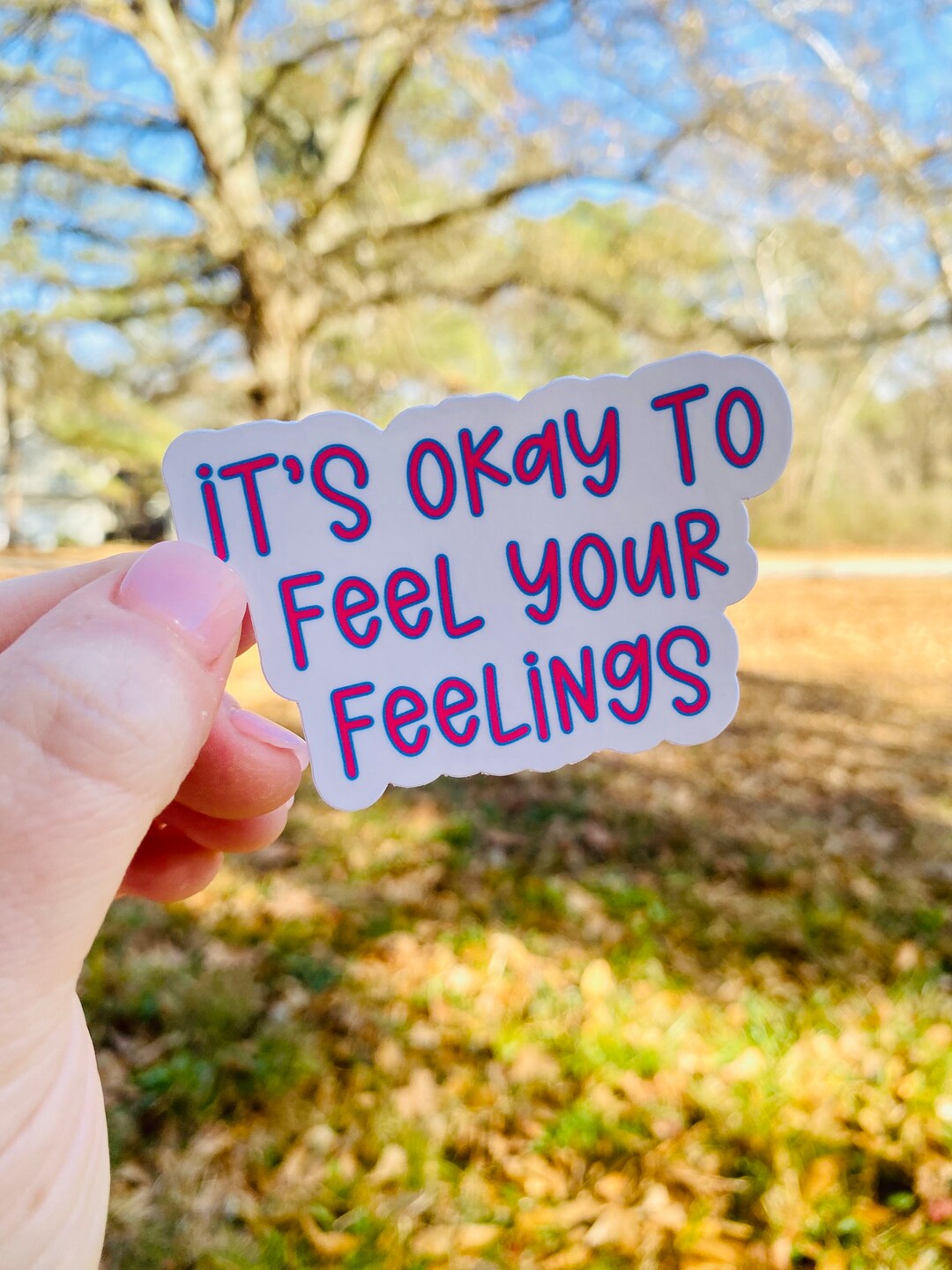 Mental Health Vinyl Sticker Your Feelings Are Valid Sticker for Water ...