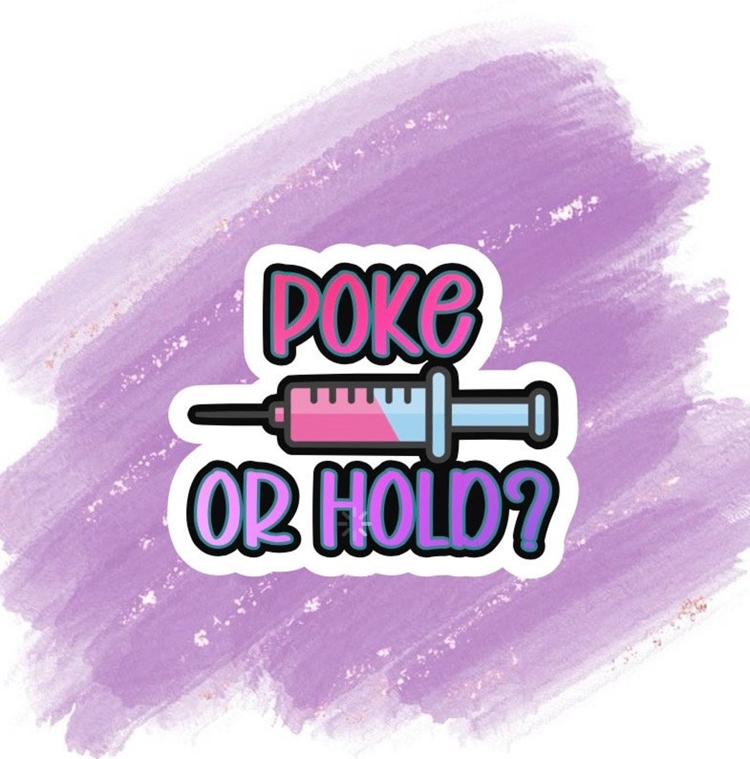 Poke or Hold Sticker Funny Vet Med Vet Tech Gift - Etsy