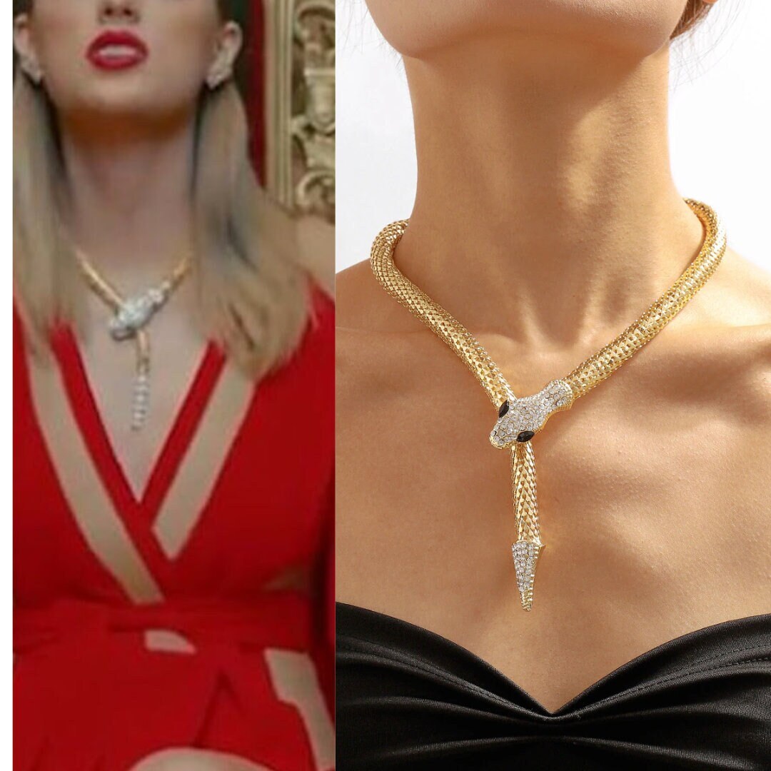Reputation Inspired Snake Choker Necklace, Eras Tour Gift - Etsy
