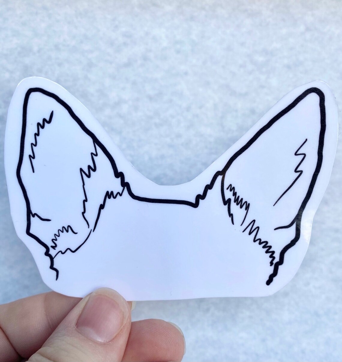 Custom Dog Ears Vinyl Sticker Waterproof Sticker Dog Mom - Etsy