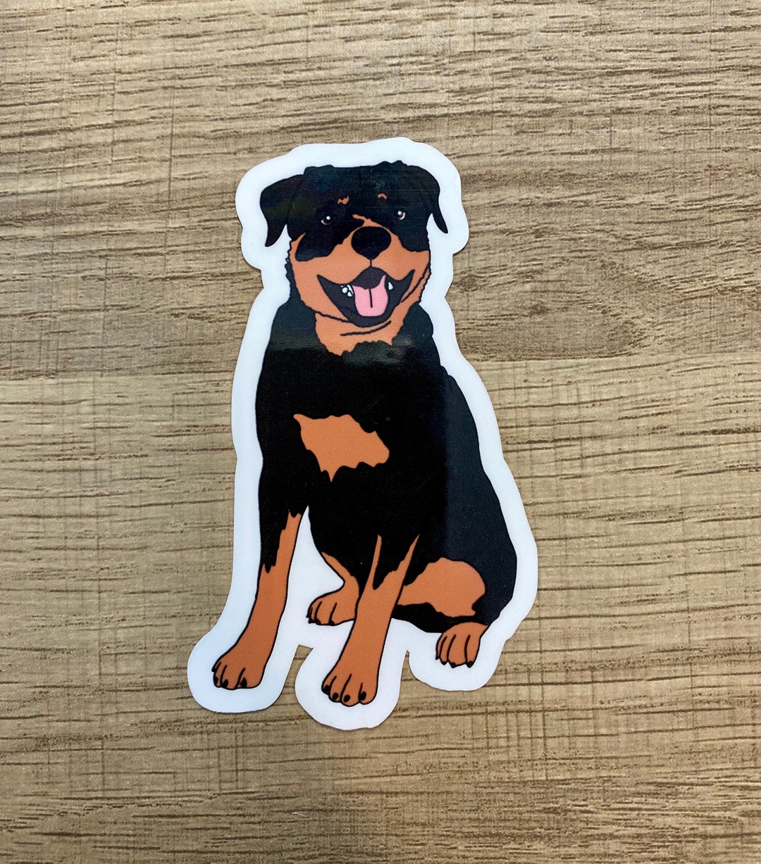 Rottweiler Sticker, Waterproof Sticker, Water Bottle Sticker, Dog ...
