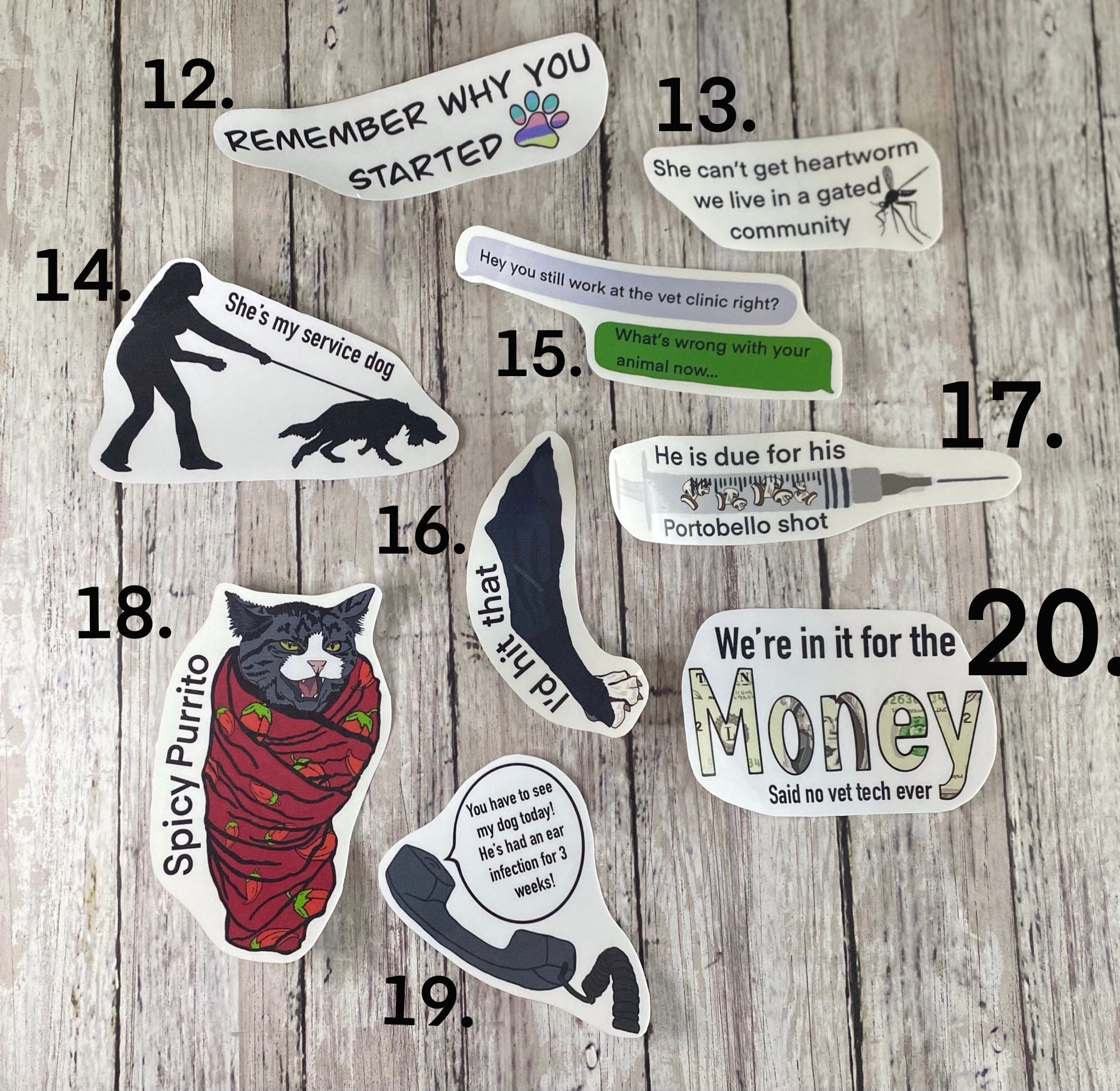 Veterinary Professionals Sticker Pack Vet Tech Stickers - Etsy
