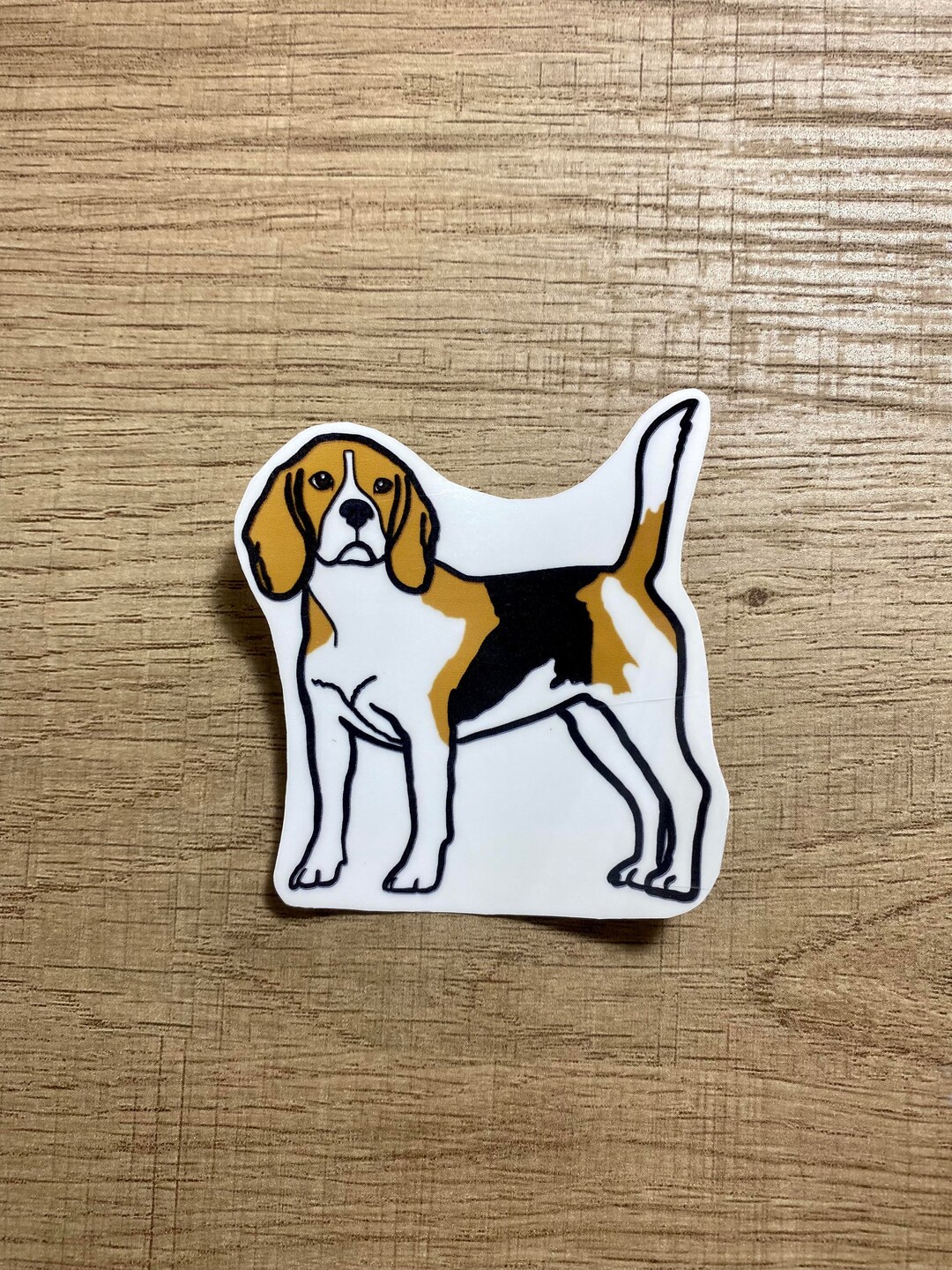 Beagle Dog Sticker, Vinyl Waterproof Sticker, Laptop Sticker, Water ...