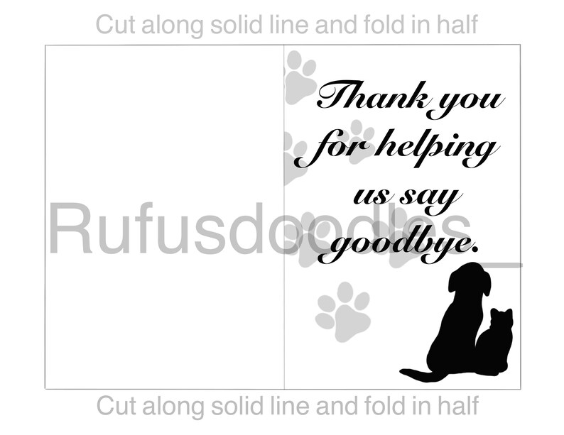 Veterinary Appreciation Card, Printable Card, Veterinary Thank You ...