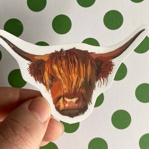 Cow Sticker Pack, Three Sticker Pack, Decal, Sticker for Water Bottles ...