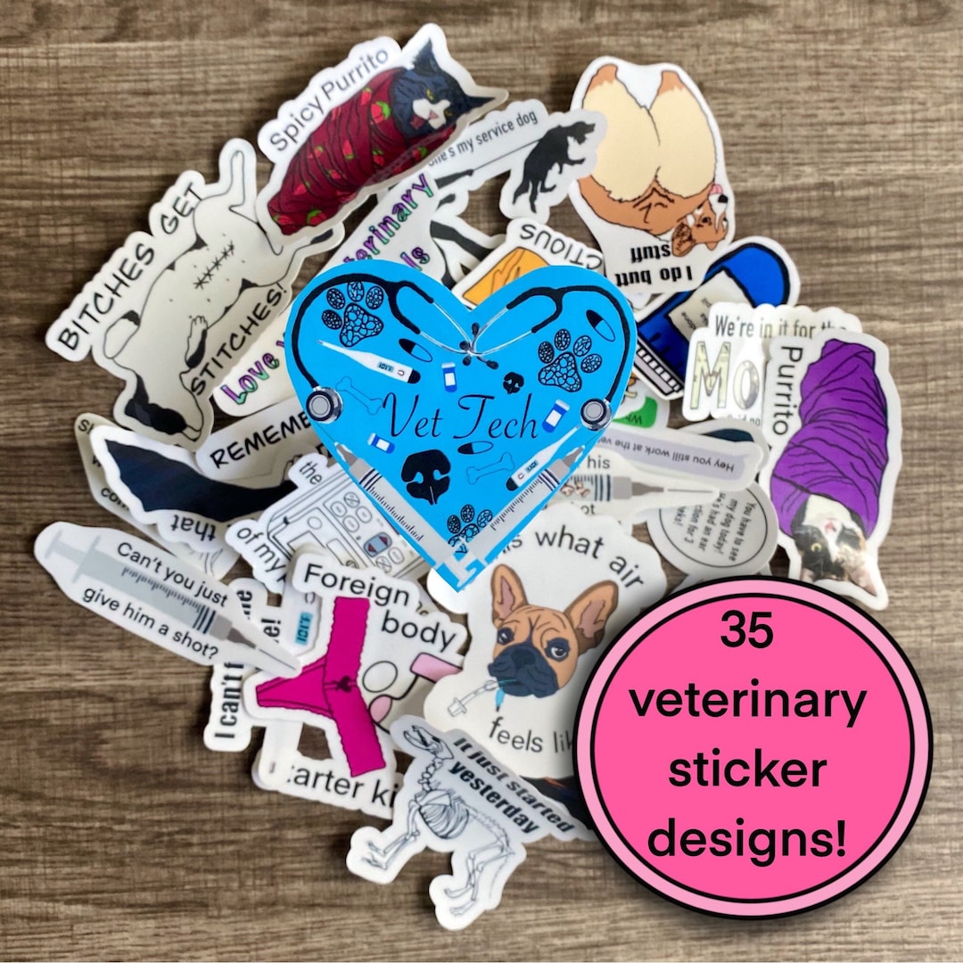 Veterinary Professionals Sticker Pack Vet Tech Stickers - Etsy