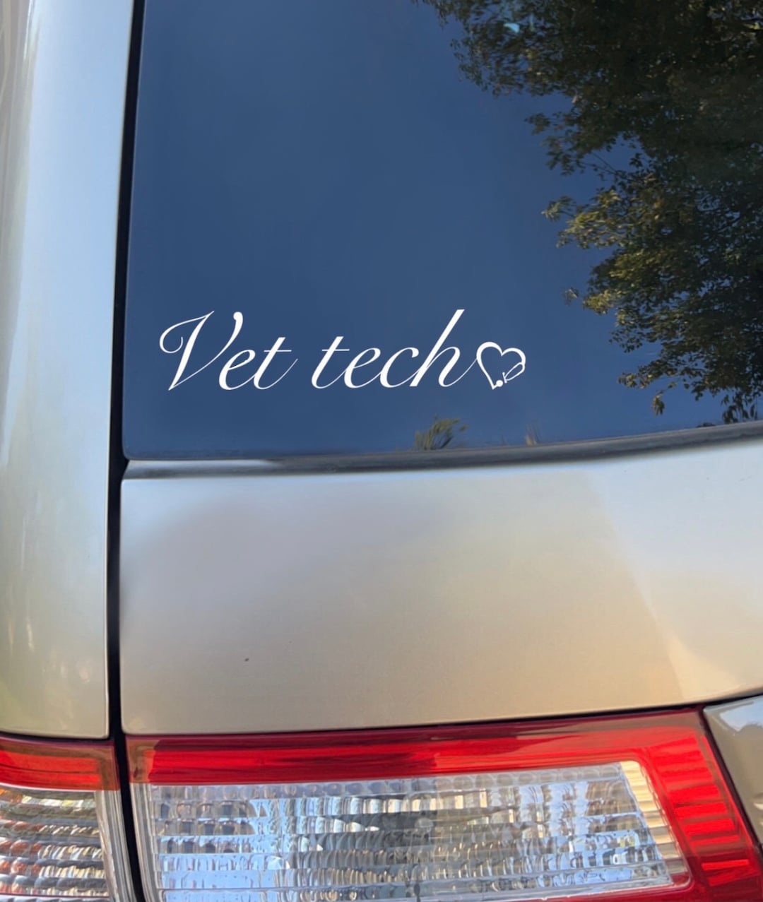 Vet Tech Decal, Vet Decal, Car Decal, Weatherproof Vinyl Decal, Vet ...