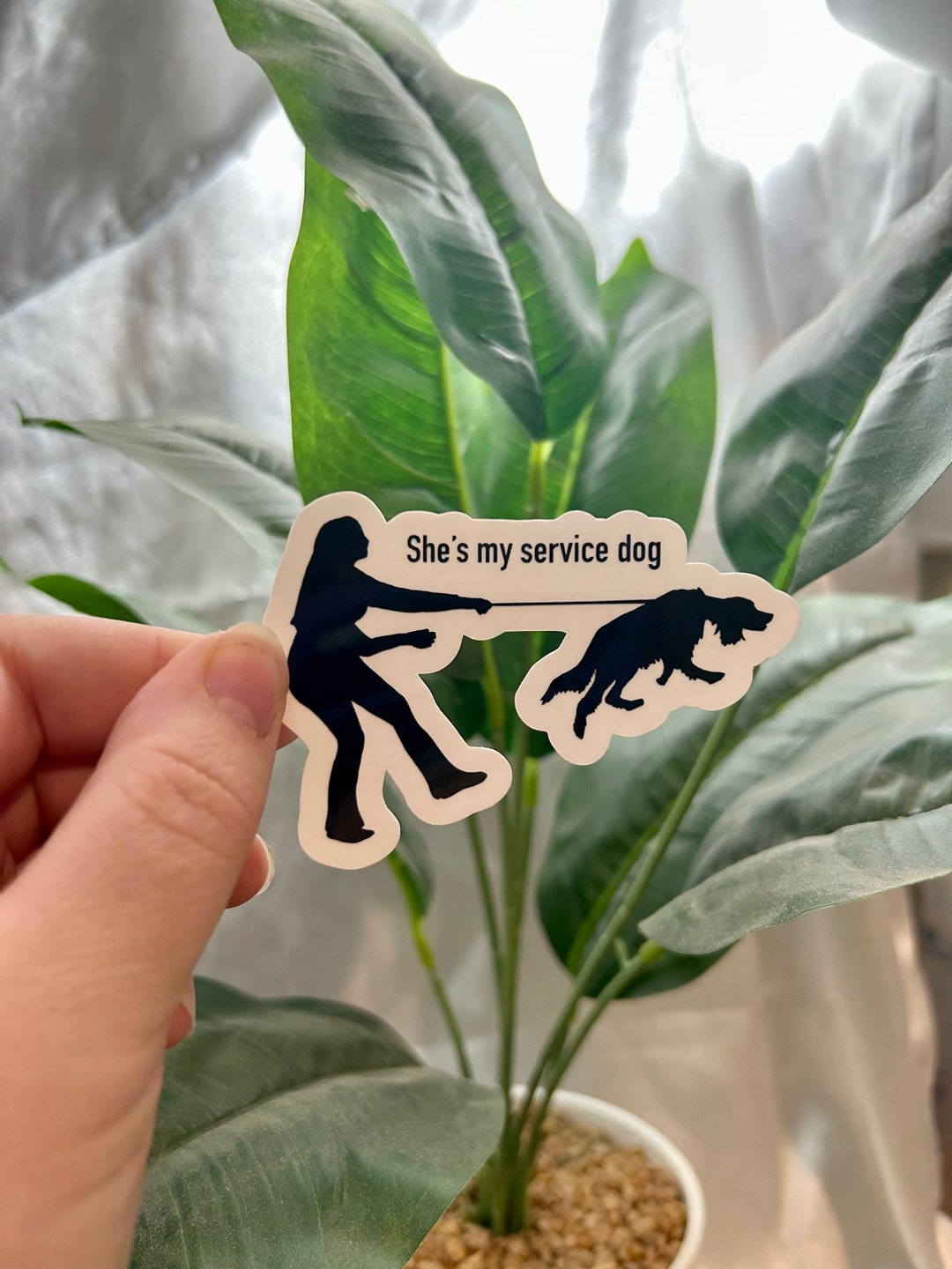 Fake Service Dog Veterinary Sticker, Funny Vet Sticker, Vet Tech Gift ...